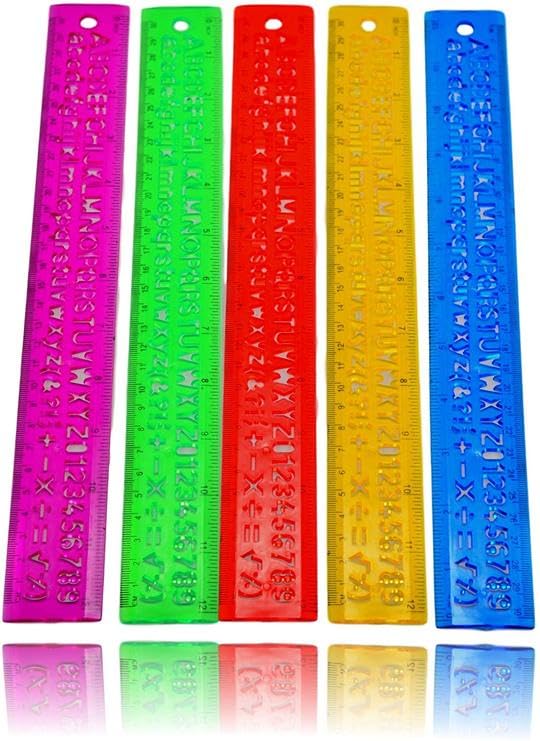 ABCD Flexible Unbreakable Ruler Scale (13 inch) 4 Pcs : Amazon.in: Home ...
