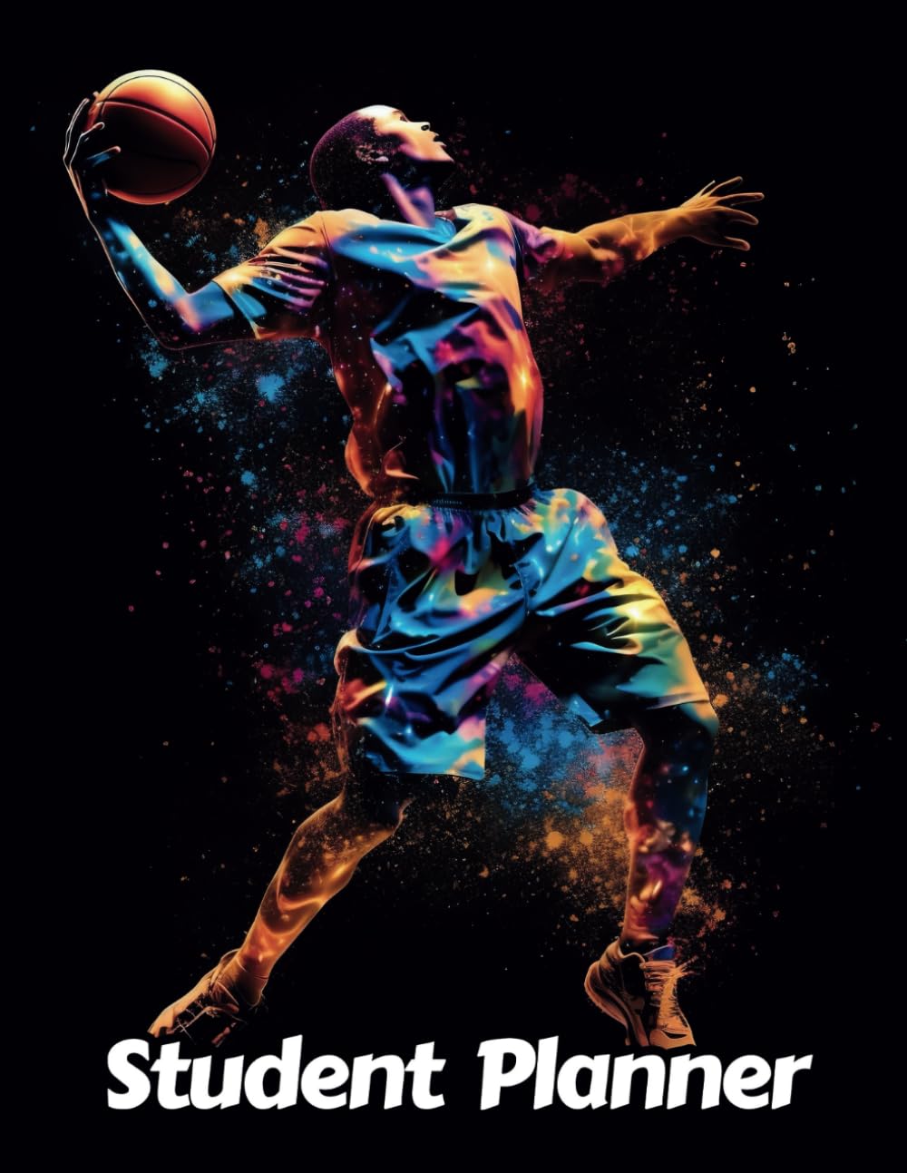 Abstract Basketball Student Planner: Weekly and Monthly Academic Year ...