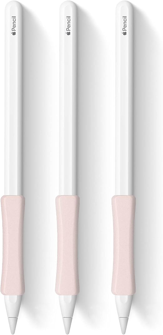 Amazon.com: 3 Pack Pink iPencil Grips Case Cover Ergonomic Silicone ...