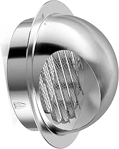 Round Grille Ventilation Cover 2" 6" 8" 10", External Extractor Wall ...