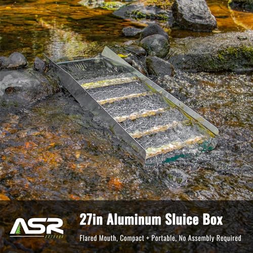 Snapklik.com : ASR Outdoor 27 Compact Aluminum Sluice Box