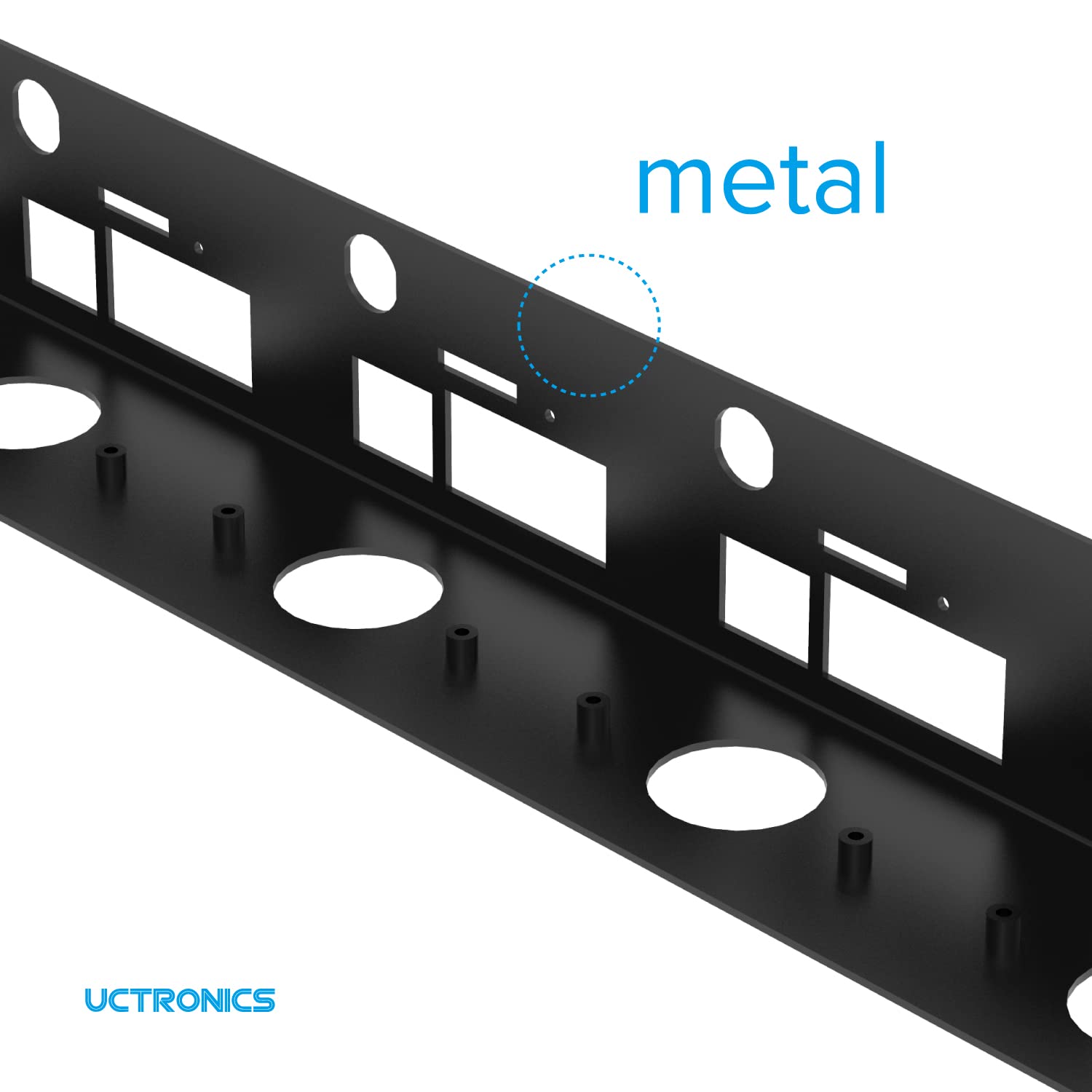 UCTRONICS Compact 1U Rack with PoE Functionality for Raspberry Pi 4B ...
