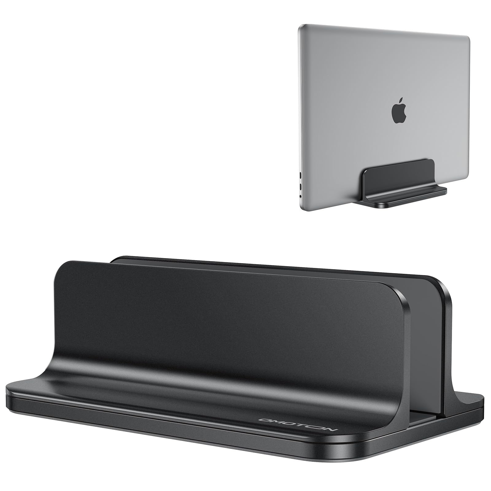 Amazon.com: OMOTON Vertical Laptop Stand Holder, Desktop Aluminum Stand ...