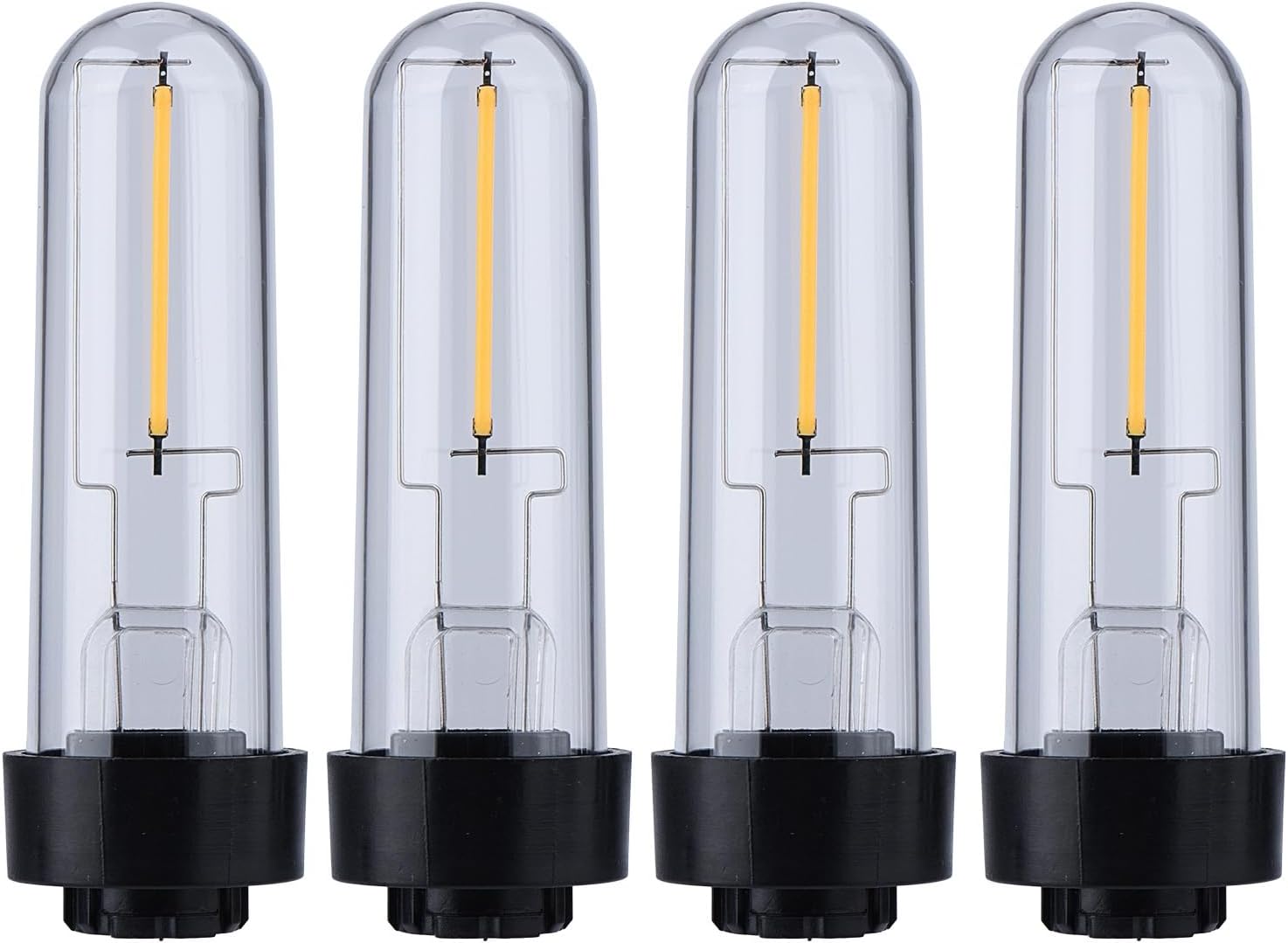 YONGJIA Solar Garden Light Replacement Bulb, LED, 0.5W Warm White, Pack ...