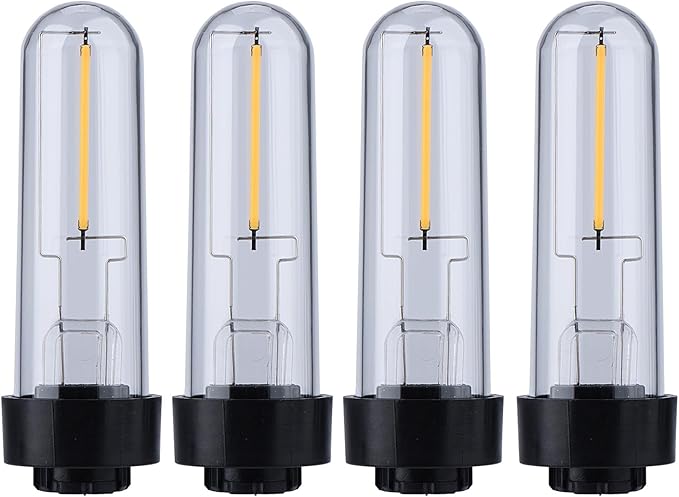 YONGJIA Solar Garden Light Replacement Bulb, LED, 0.5W Warm White, Pack ...