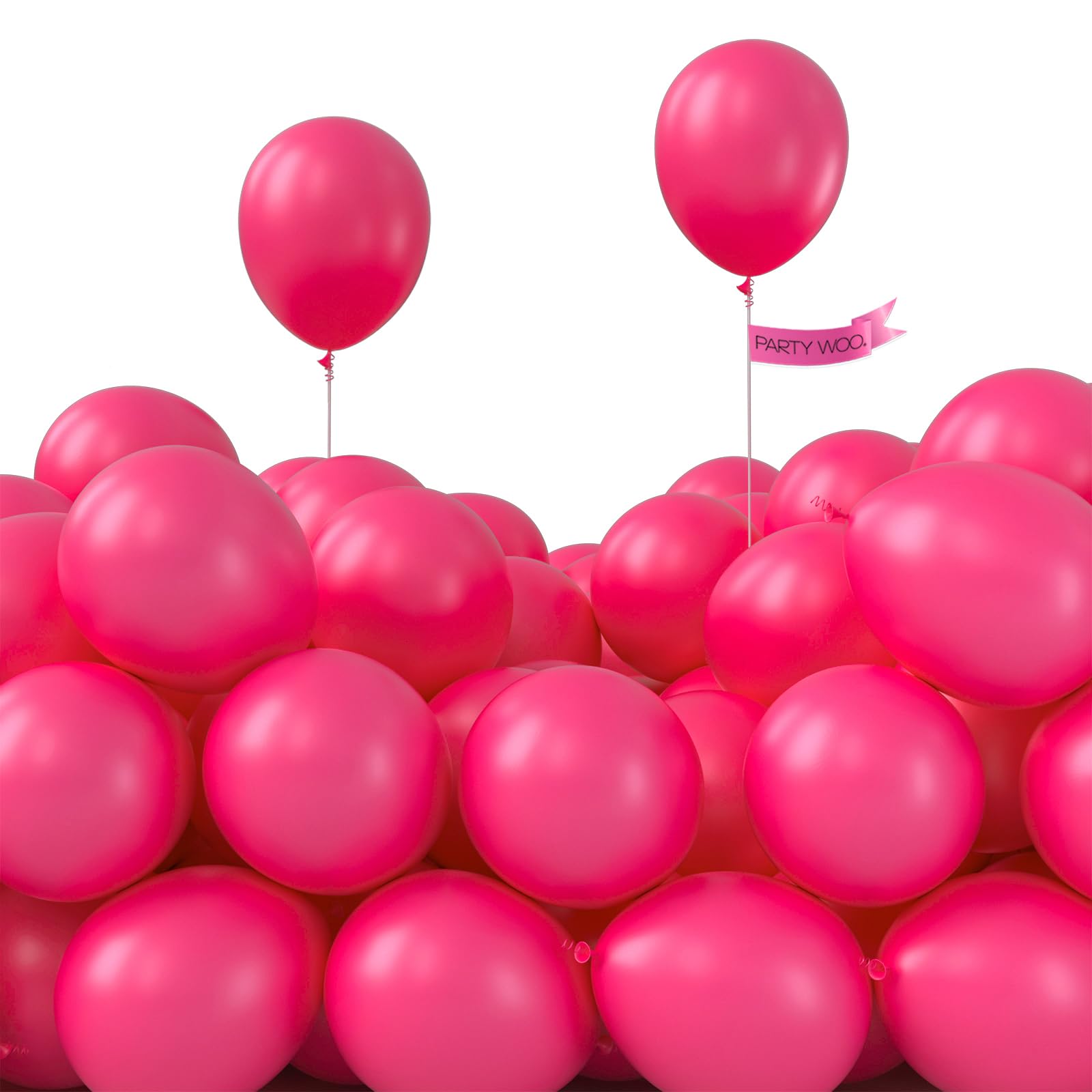 Snapklik.com : Magenta Balloons, 50 Pcs 5 Inch Hot Pink Balloons, Dark ...