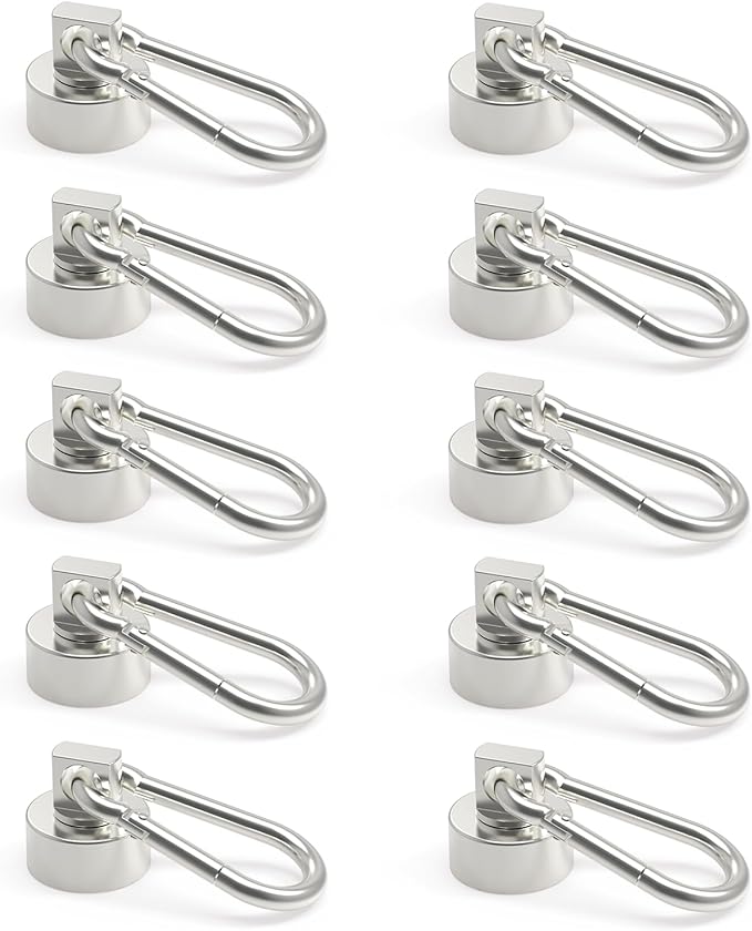 Amazon.com: Ant Mag Magnets Hooks Heavy Duty with Carabiner 22lbs ...