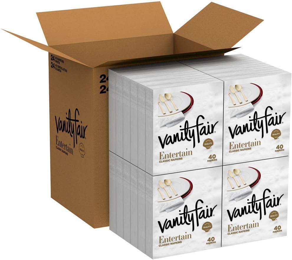 Amazon.com: Vanity Fair Entertain Paper Napkins, 960 3-Ply Disposable ...