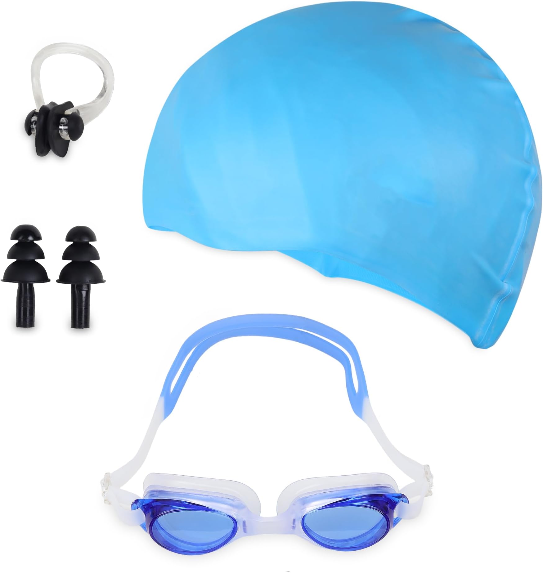 Buy Swimming Kit for Girls | Pink Swimming Cap with Antifog Goggle ...