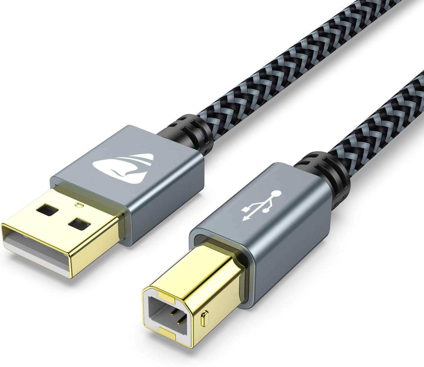 C2G 2M USB Printer Cable, USB 2.0 A to B Lead. Compatible with printers ...