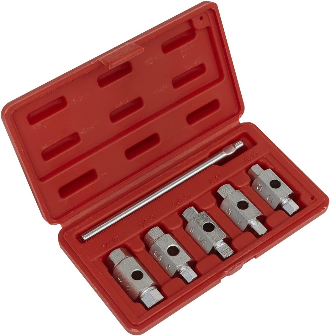 US PRO 6pc Double Ended Drain Sump Plug Key Set Hex Square Drive 3231 ...