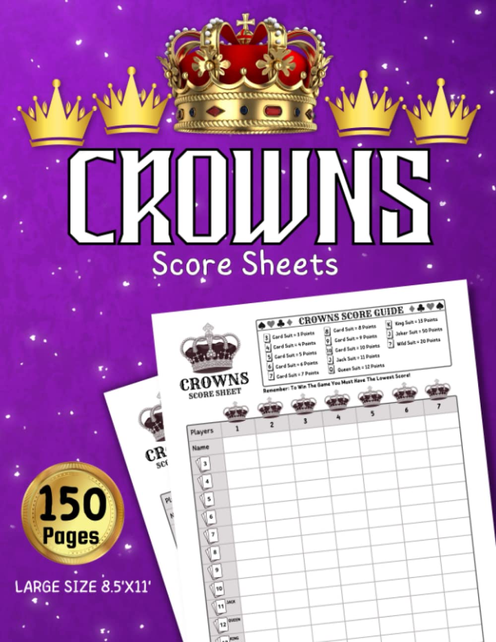 Crowns Score Sheets: 150+ Large Pads For Scorekeeping: Hartle, Tray ...