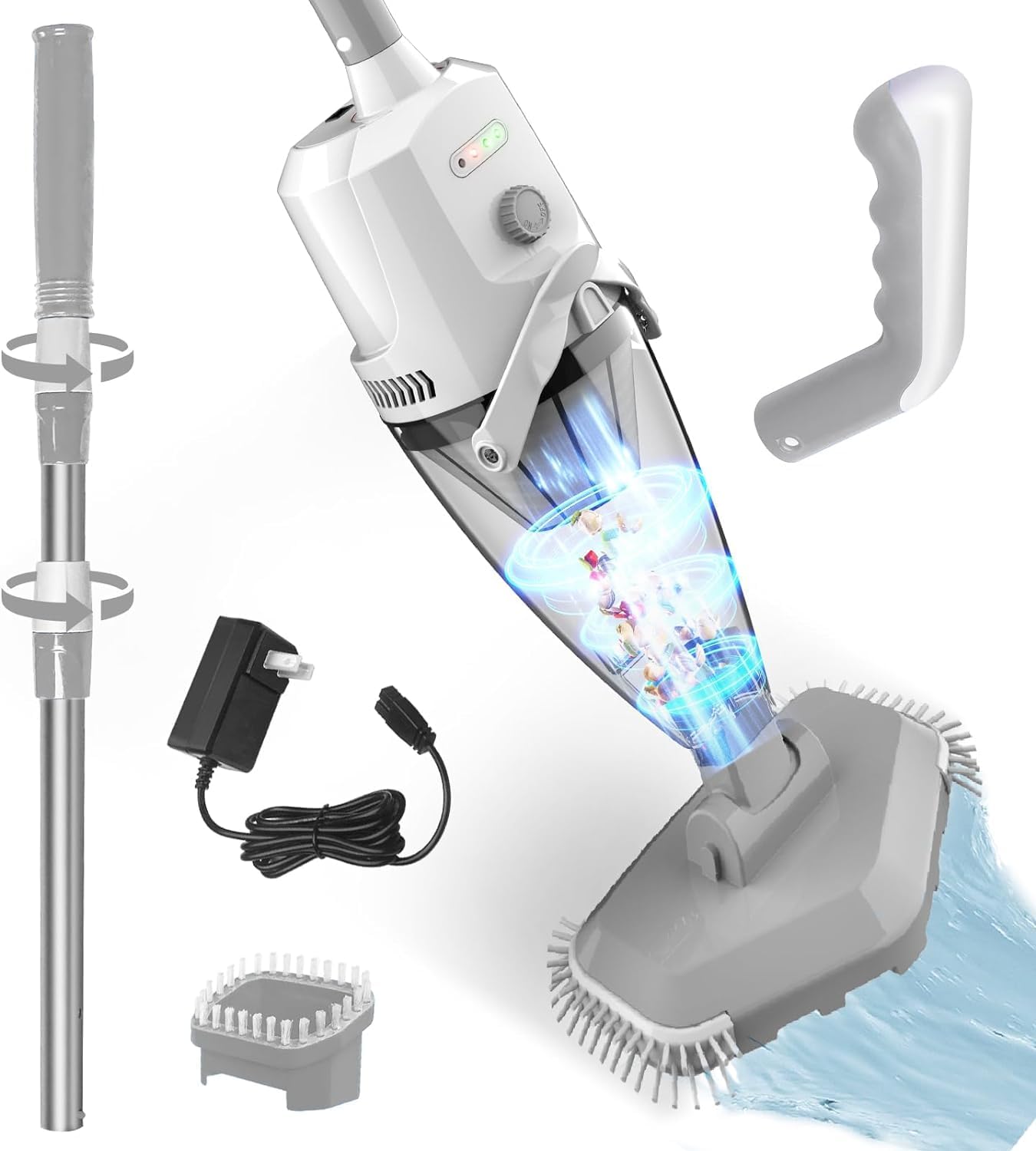 Amazon.com : YSMJ Max Power Handheld Cordless Pool Vacuum for Inground ...