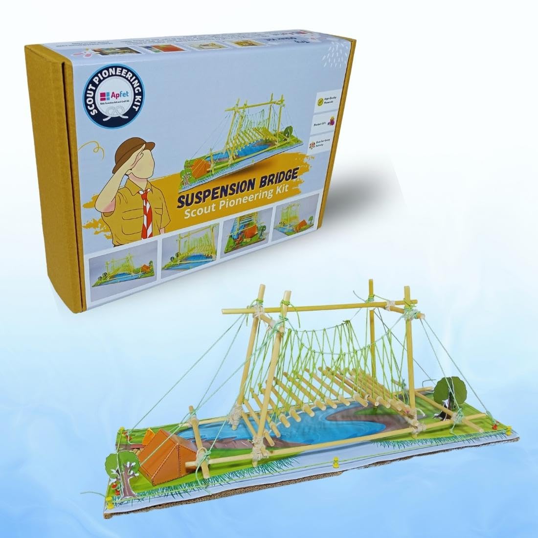 Apfet Suspension Bridge-Scout Pioneering Kit for Scout, Guide, Rovers ...