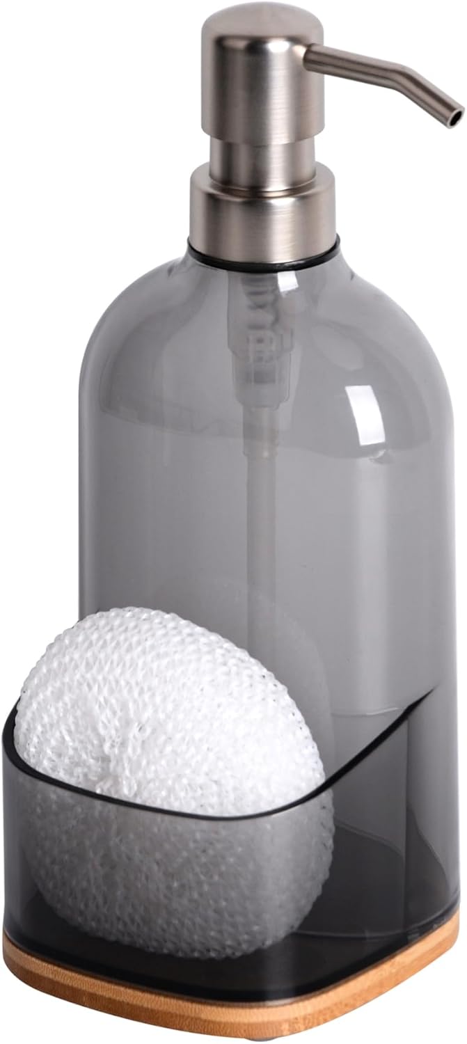 Amazon.com: Clasin Home Kitchen Soap Dispenser Set with Sponge Holder ...