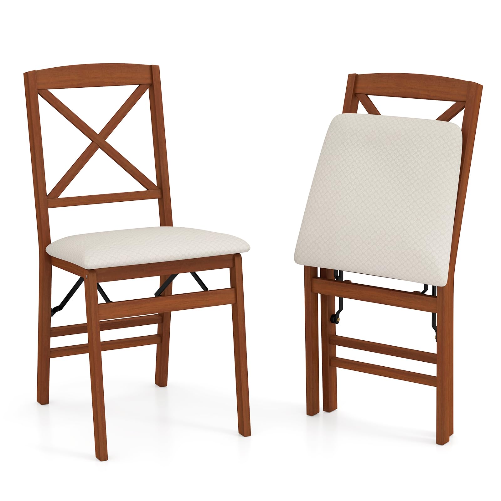 Amazon.com: Giantex Folding Dining Chairs Set of 2, Modern Kitchen ...