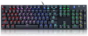 Teclado para juegos mecánicos Los nombres de teclas con cable RGB ...