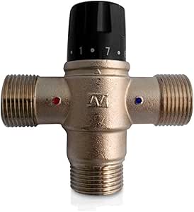 Amazon.com: ISSUA Brass 1" DN25 Solar Heater Thermostatic Automatic ...