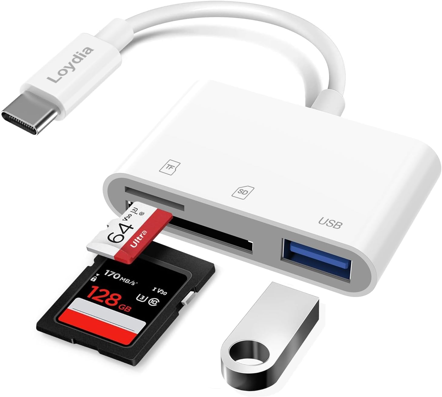 SD Card Reader, Loydia USB C to SD Card for iPhone 15/iPad/Mac/Laptop ...