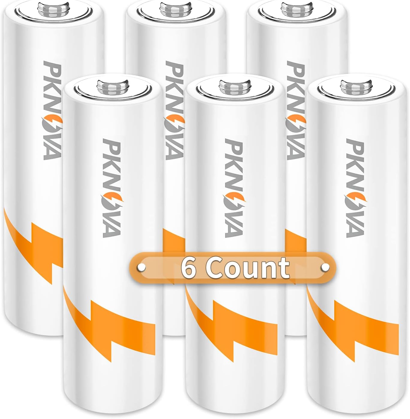 Amazon.com: PKNOVA LR6 AA Batteries, 6-Count 1.5V Double A Battery, 380 ...