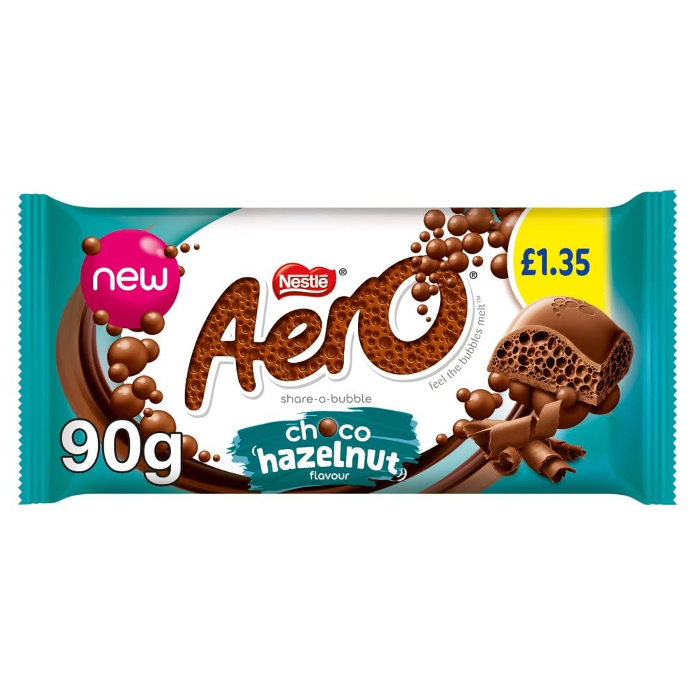 Buy Aero Choco HAZELNUT Sharing Blocks 15 x 90g PMP Bars Online at ...