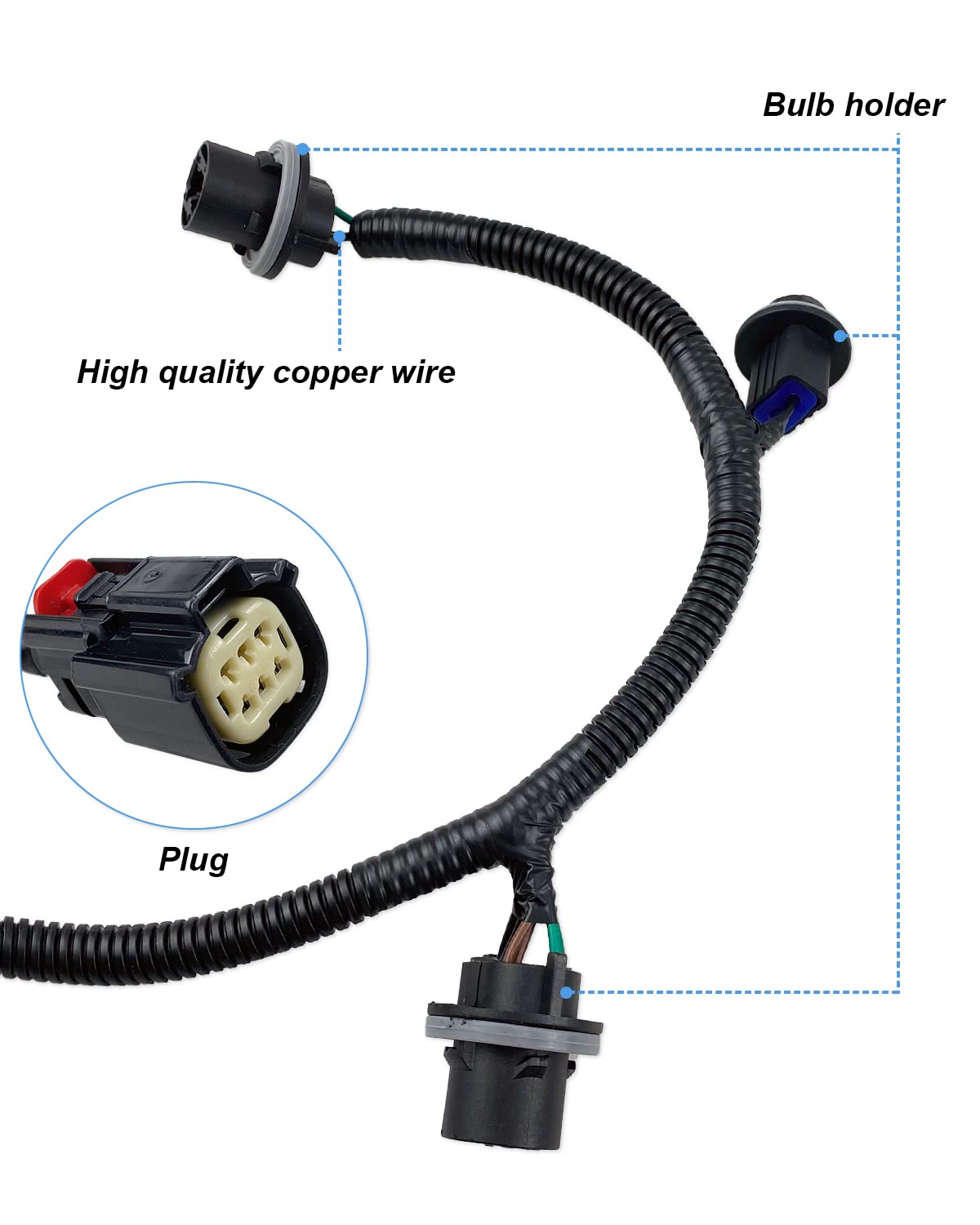 Snapklik.com : Fit For GM Tail Light Lamp Wiring Harness Fit For ...