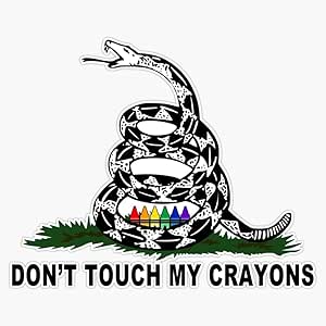 Amazon.com - Military Crayons - Don't Touch My Crayons Snake Flag ...