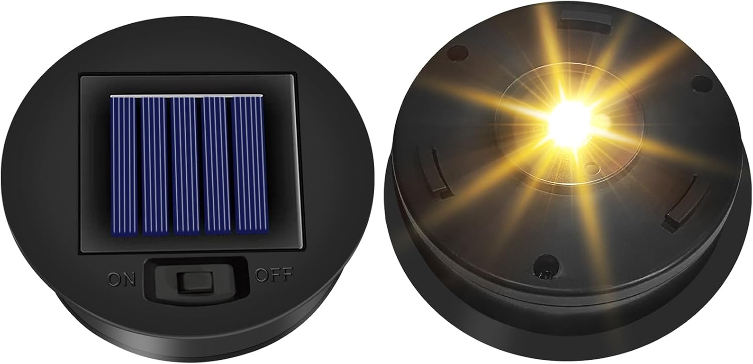 Amazon.com: Ostritec 2 Pack Solar Lights Replacement Top, (Top Size 3 ...