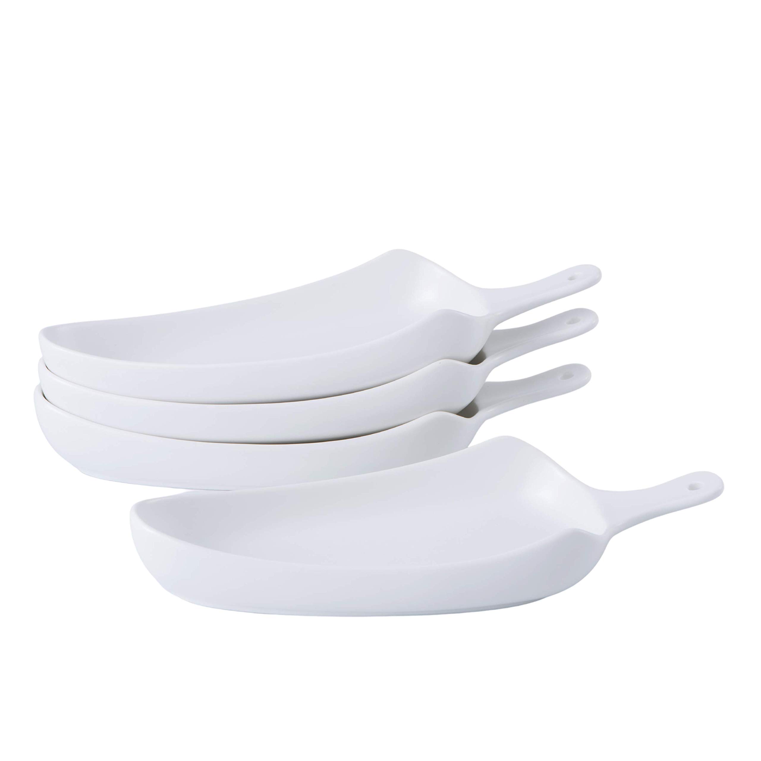 Amazon.com | Dinner Plates Plate Set Of 4 Ceramic Matte Glaze Baking ...