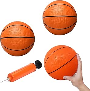 Mini Basketball, 4pcs Small Basketballs for Kids, 4.7" Mini Inflatable ...