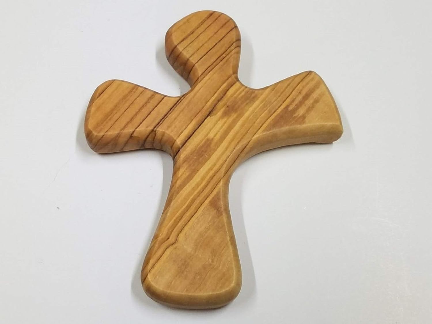 Amazon.com: Olive Wood Prayer Cross: Hand Held Cross Made to Perfectly ...