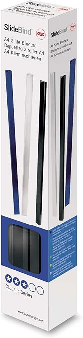 GBC Slide Binders A4 7 mm 30 Sheet Capacity Black (25 Pack) : Amazon.co ...