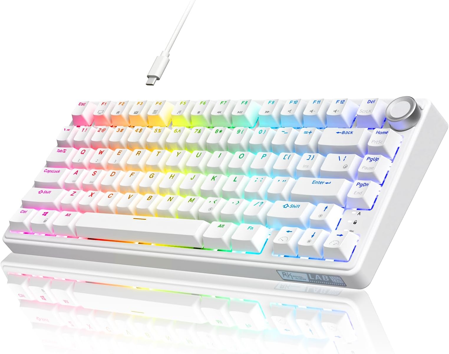 Amazon.in: Buy RK ROYAL KLUDGE R75 Mechanical Keyboard with Volumn Knob ...