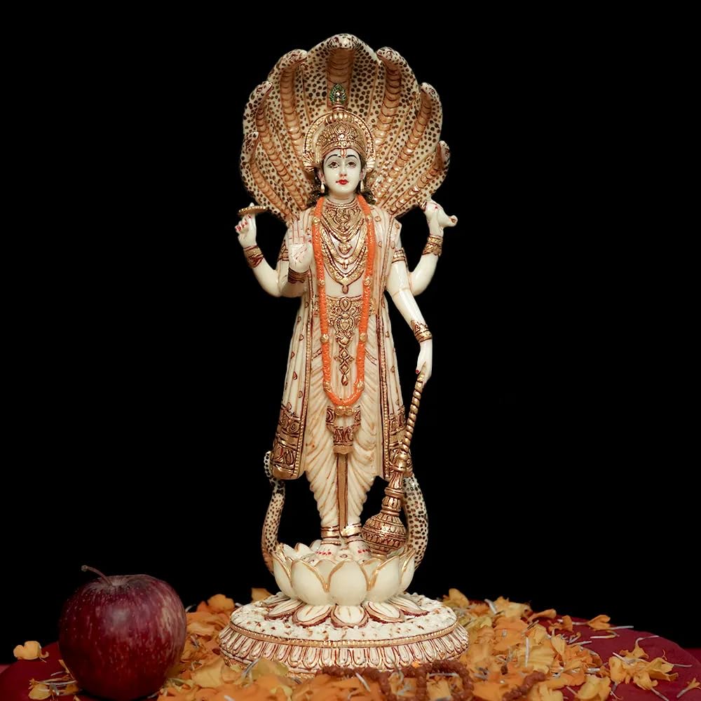Buy Standing Venkatesh Narayan-Vishnu Ji Idol for Home Decor & Office ...