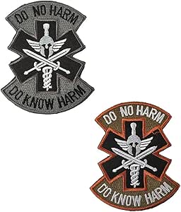 Amazon.com: Do No Harm Do Know Harm Patch Hook and Loop Tactical Morale Applique Fastener ...