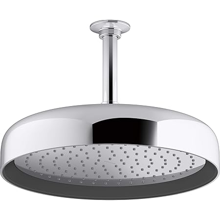 Kohler 26297-BL Statement Oblong 18 in. Multifuntion 2.5 gpm Rainhead ...