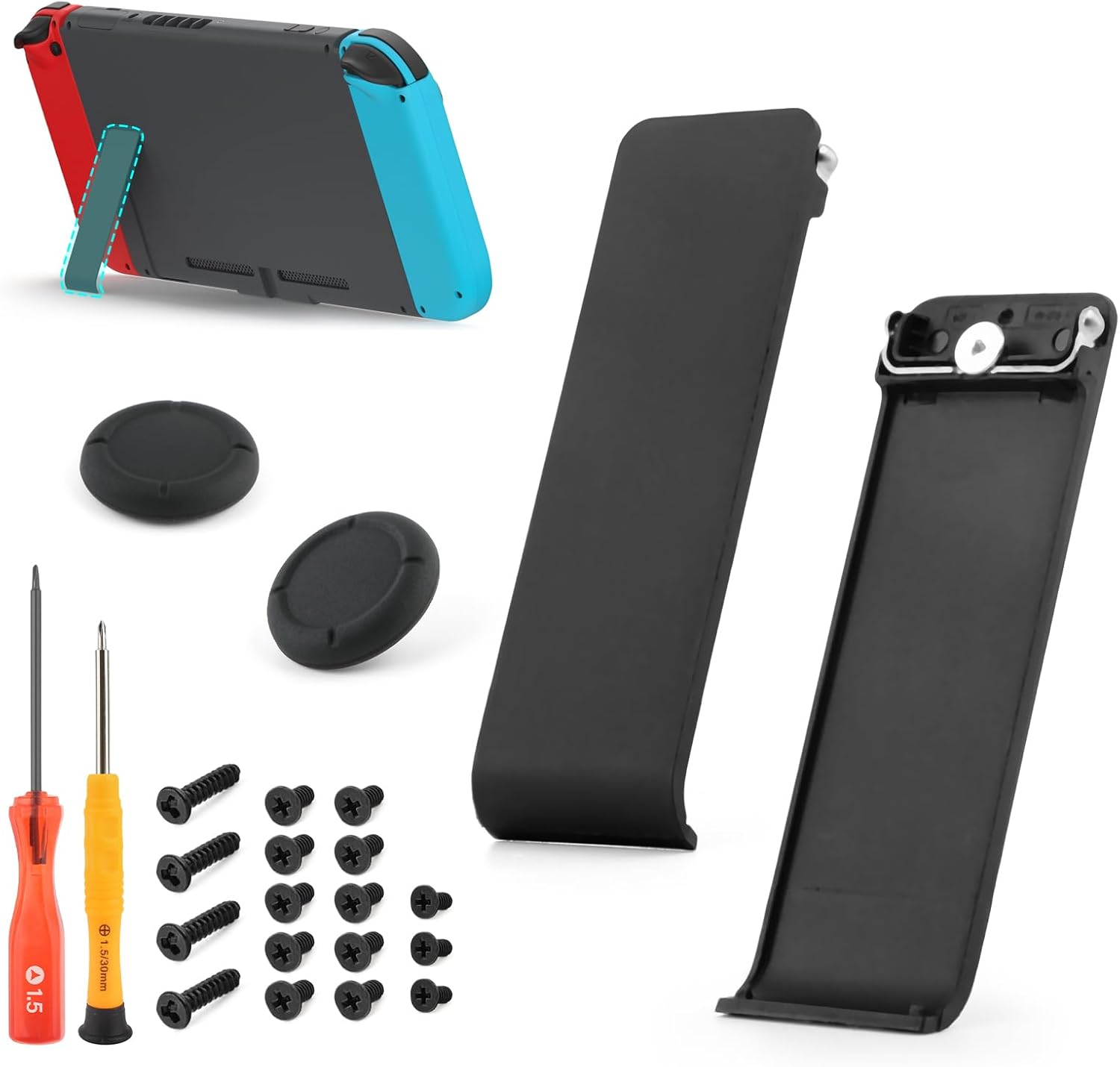 2PCS Kickstand for Nintendo Switch Stand Back Shell Holder Replacement ...