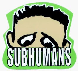 Amazon.com: Subhumans - Logo with Head on Green - Sticker / Decal ...