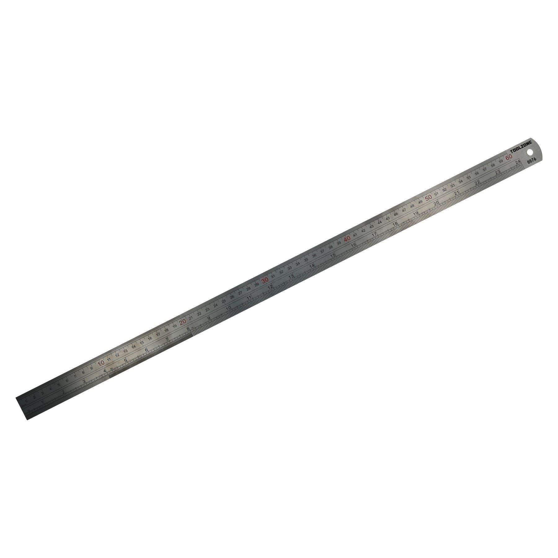 Stainless steel ruler 24" / 610mm / straight edge/rule/measuring TE509 ...