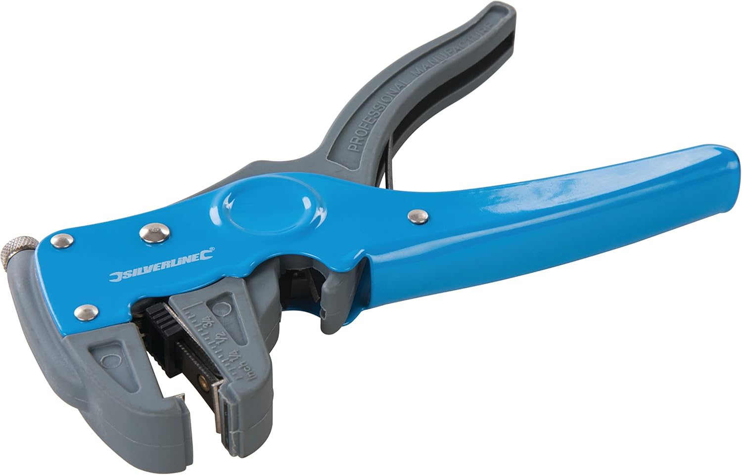 Silverline 2-in-1 Adjustable Wire Strippers 170mm (296135), Green ...