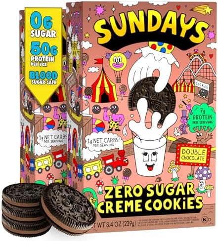 Amazon.com: Sundays Zero Sugar Cookies - 50g of Protein per Box ...