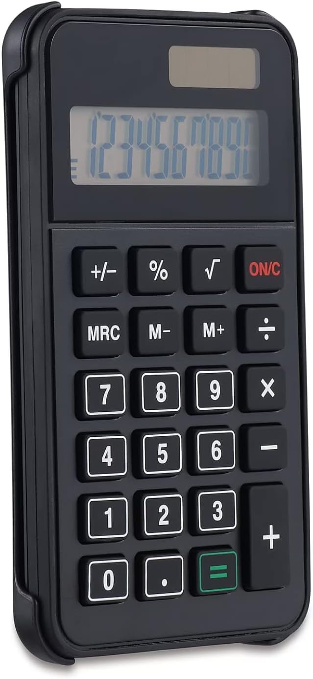 Amazon.com : 1InTheOffice 10 Digit Pocket Calculator, Office Calculator ...