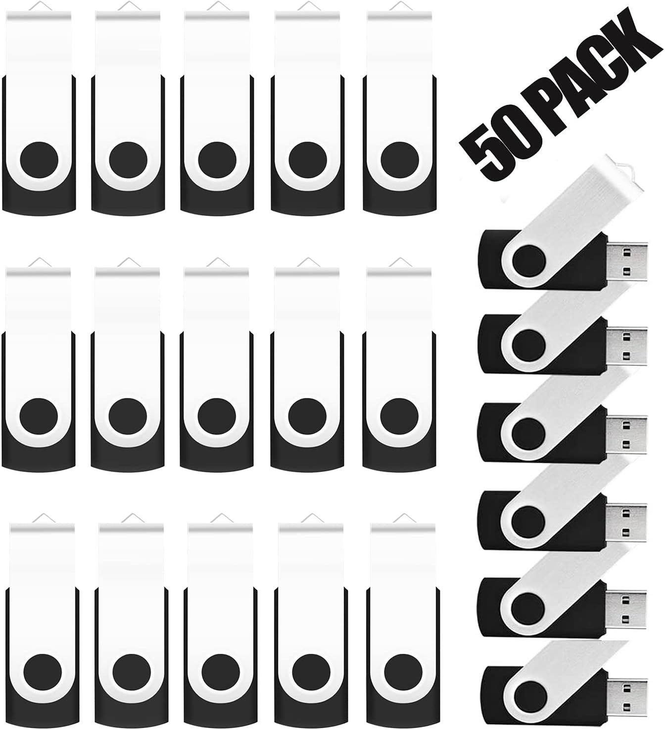 Amazon.com: USB Flash Drive 2GB 20 Pack, Bulk USB 2.0 Flash Drives ...