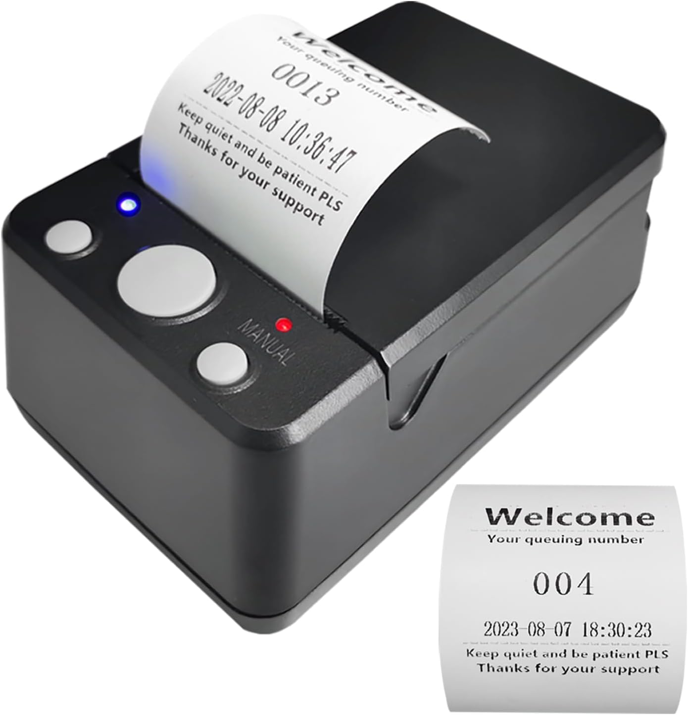 Amazon.com : KOQICALL Ticket Dispenser Take a Number 57mm Receipt ...