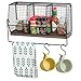 Amazon.com - MyGift Black Metal Chicken Wire Wall Basket Storage Rack ...