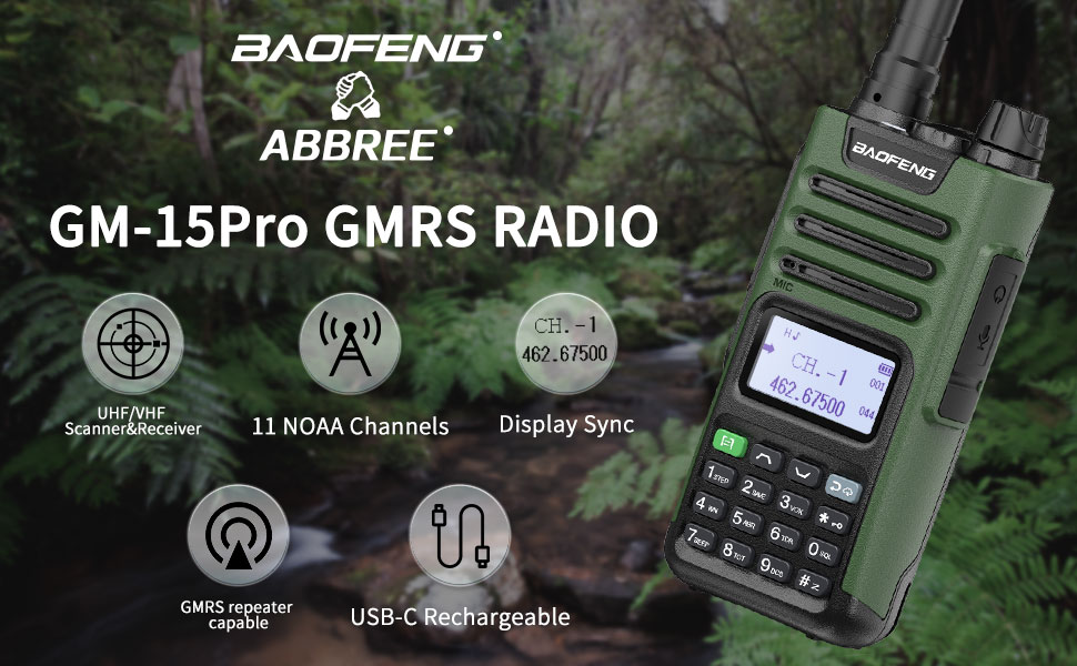 Watch BAOFENG GM-15 PRO GMR Radio Rechargeable Two Way Radios on Amazon ...