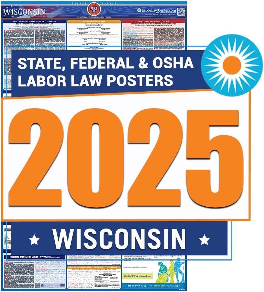 Amazon.com : 2025 Florida State and Federal Labor Laws Poster,OSHA ...