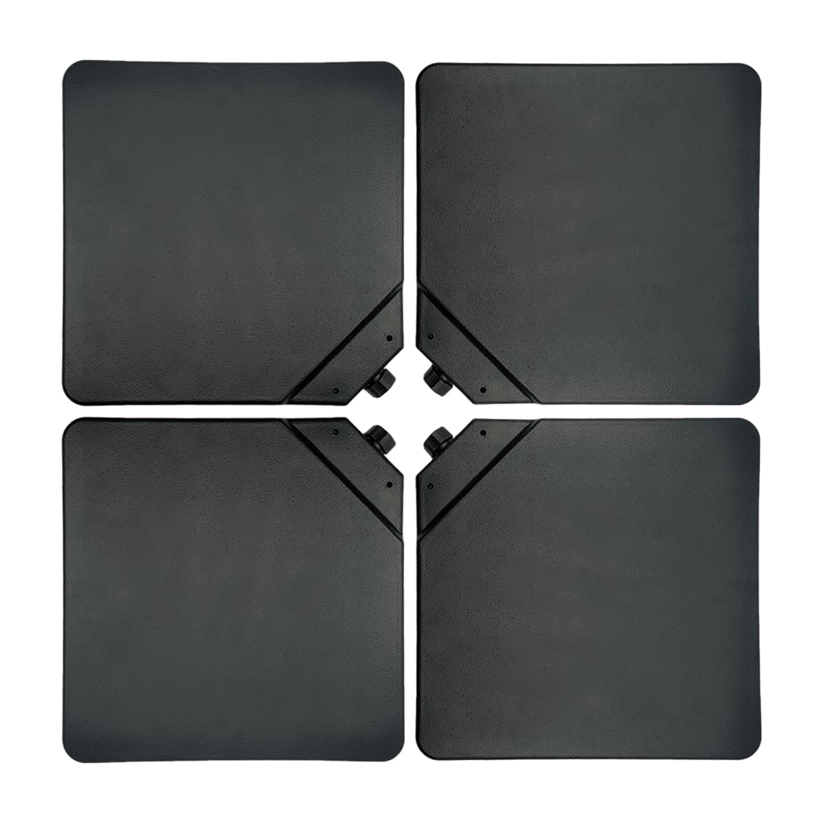 T&Jero 4 Piece Heavy Duty Plastic Base Stand Weight for Patio Outdoor ...