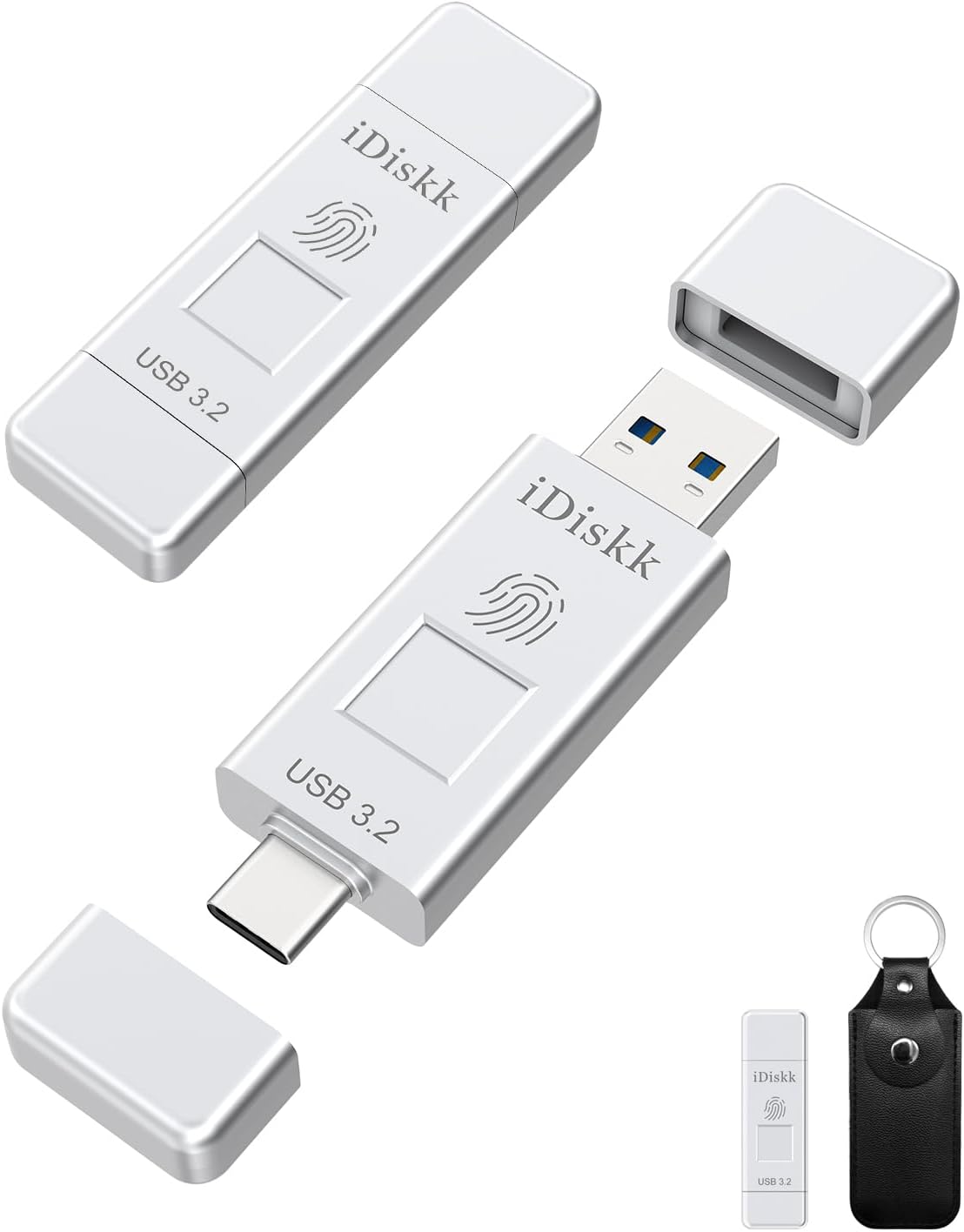 Amazon.com: KOOTION 32GB High Speed Recognition Fingerprint Encrypted ...