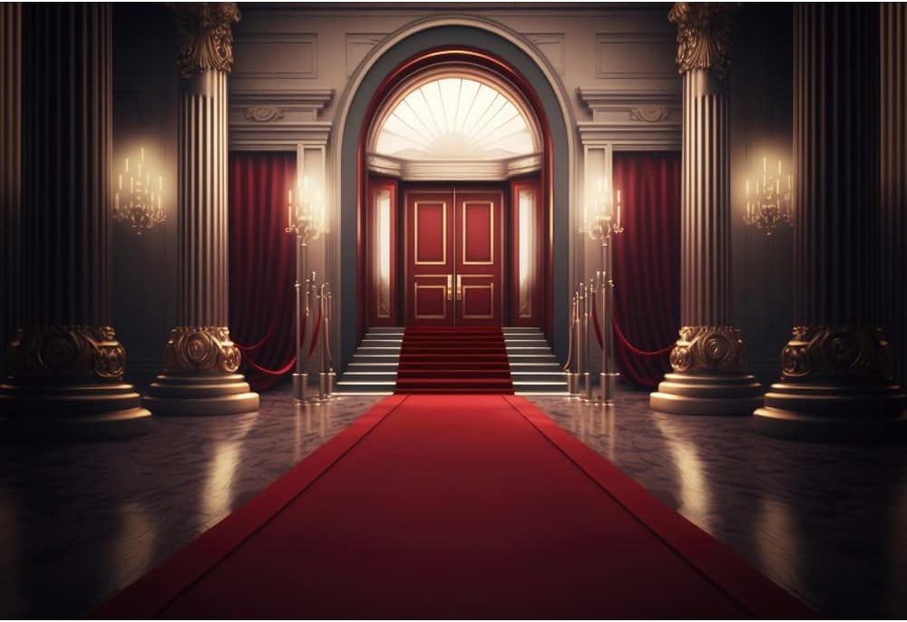 Amazon.com : Red Carpet Palace Backdrop 12x10ft Royal Castle Gorgeous ...